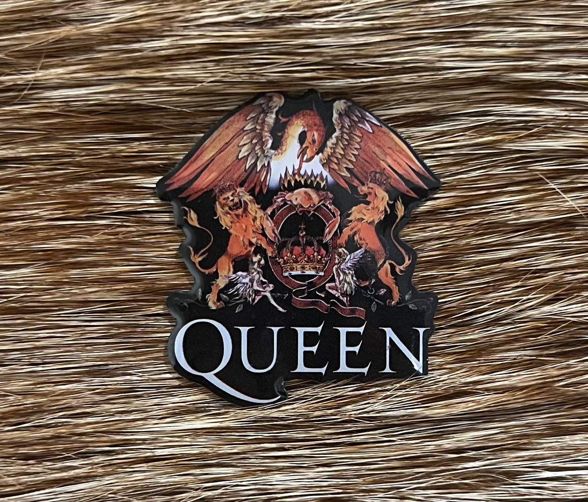 Queen - Crest Full Colour Pin – Mercian Storm Mailorder