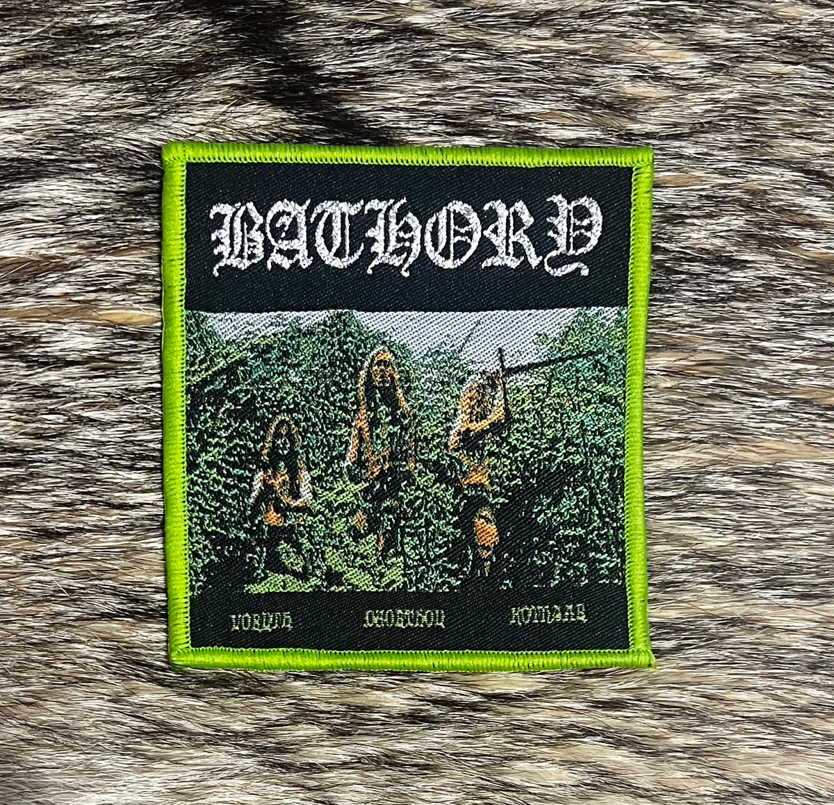 Bathory - Blood Fire Death Band Picture Patch – Mercian Storm Mailorder