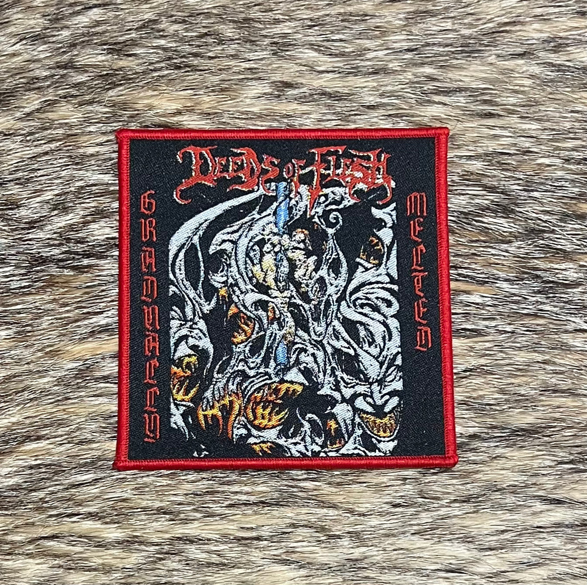 Deeds Of Flesh - Gradually Melted Patch – Mercian Storm Mailorder
