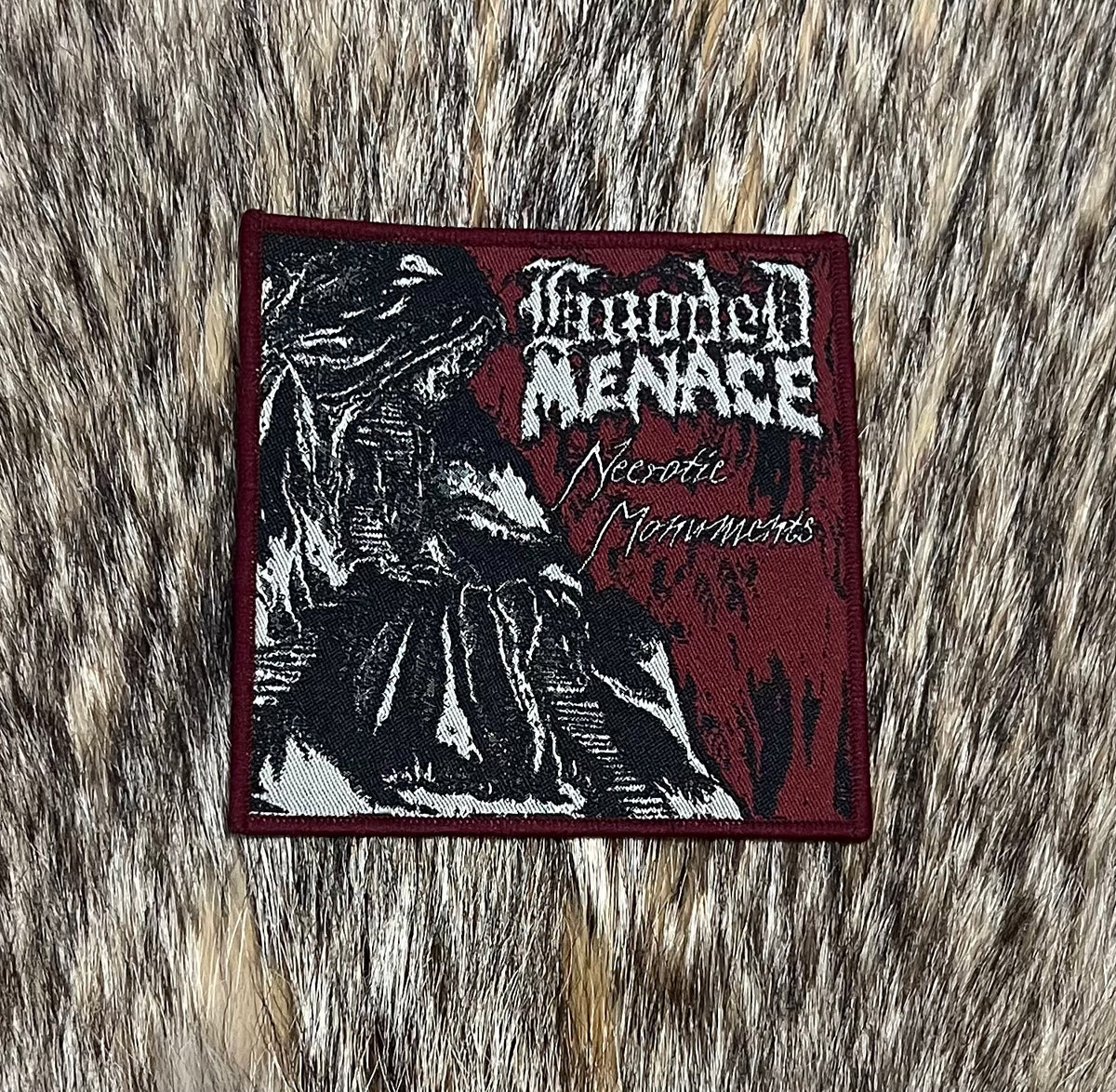 Hooded Menace - Necrotic Monuments Patch – Mercian Storm Mailorder