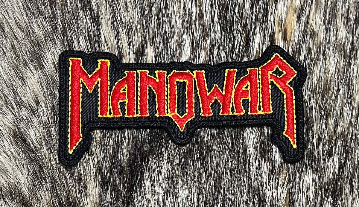 Manowar - Cut Out Logo Patch – Mercian Storm Mailorder