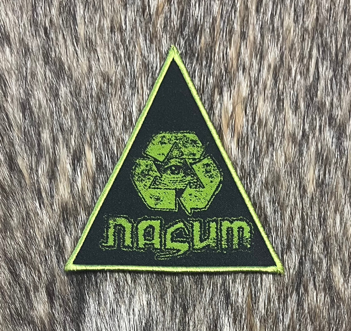 Nasum - Logo Triangle Patch – Mercian Storm Mailorder
