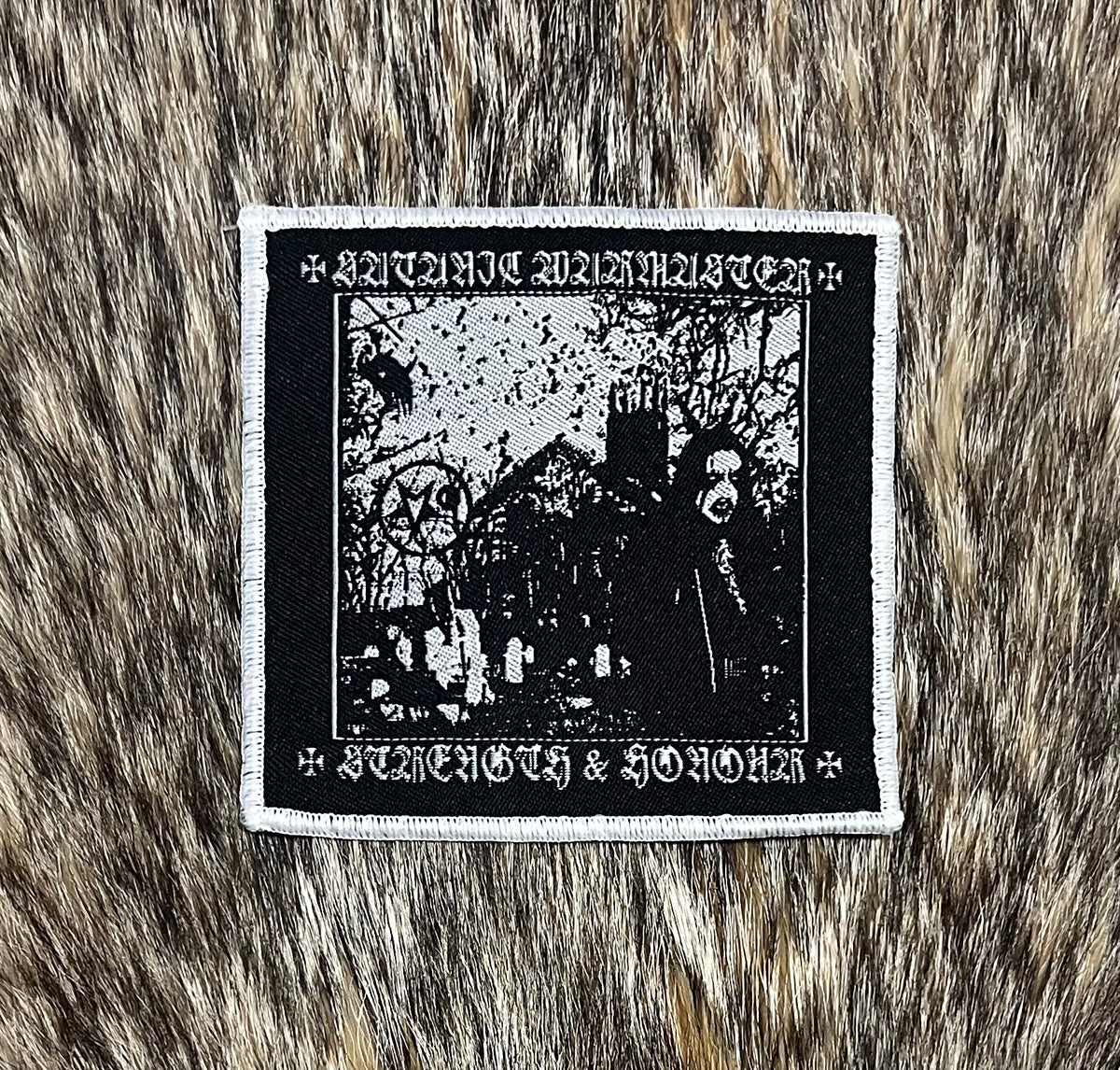 Satanic Warmaster - Strength And Honour Patch – Mercian Storm Mailorder